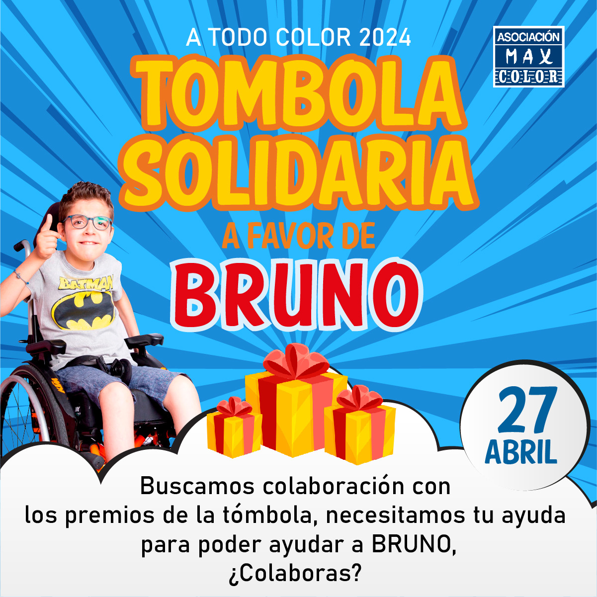 Solicitud de colaboración para rifa solidaria para Bruno - A Todo Color ...